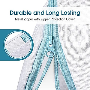 OTraki Shoe Washing Bag 7 x 15 Inch Shoe Bag Washing Machine 2 Pack Shoes Washer Bag Durable Sneaker Mesh Laundry Bag Multi-Functional Polyester Net for Sneakers Flat Shoes