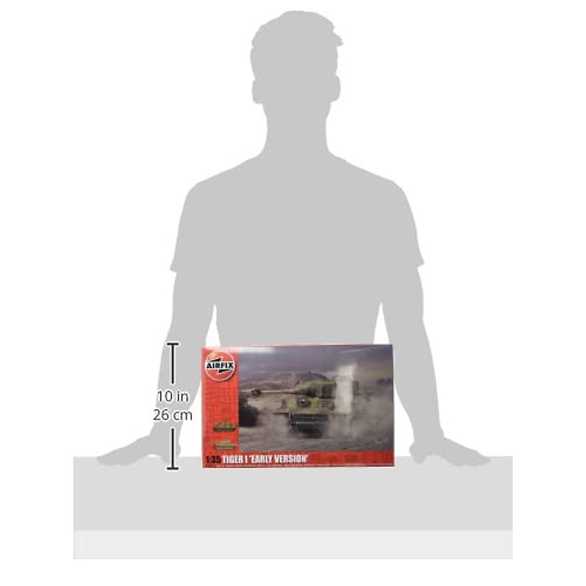 Airfix Tiger I Early Version 1:35 WWII Military Tank Plastic Model Kit A1357