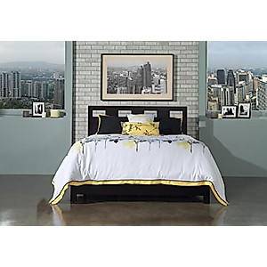 Modus Furniture Solid Wood 2-Side Storage Bed, California King, Riva - Espresso