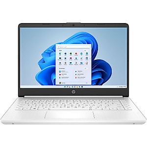 2022 Newest HP Stream 14" HD Laptop, Intel Celeron N4020(up to 2.8GHz), 8GB RAM, 128GB Space(64GB eMMC+64GB Card), 1-Year Office 365, WiFi, HDMI, USB-C, Webcam, Bluetooth, Windows 11S, White+JVQ MP