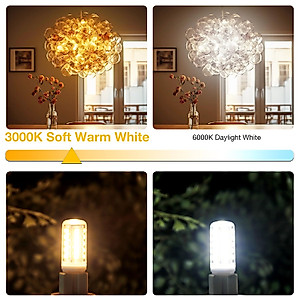 dalattin G9 LED Bulb 12 Pack 4W Equivalent 40 Watt,3000K Soft Warm White,Replacement T4 G9 Halogen Bulbs,450LM, Non-Dimmable, Energy Saving Lights for Chandelier Type G9 T4 Bi-pin Base