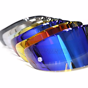 MC MOTOPARTS Helmet Pinlock Pin Visor Shield Chrome Fire Red For CWR-F Shield X14 X-Fourteen Helmet