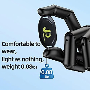 GEORDONG Bone Conduction Headphones, Open Ear Sport Headphones with Headband Waterproof Wireless Earphones with Microphone Innovative Wearing Method for Swimming and Workouts (Black)