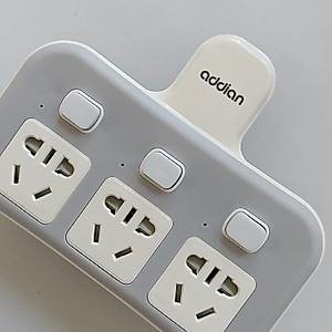 addian- Electrical sockets，Multi-switch row plug charging USB small plug row travel portable smart socket new plug board student female