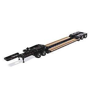 Diecast Masters XL 120 Low-Profile HDG Outrigger Style Trailer with Jeep and 2 Boosters Transport Series 1/50 Diecast Model 91033 for unisex-adult