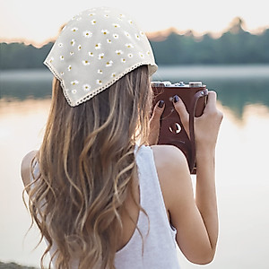 Kinlop 8 Pcs Floral Hair Bandanas Headband Triangle Boho Hair Scarf Headband Floral Printed Chiffon Head Kerchief Floral Hair Kerchief for Women Hair Scarves Accessories(Novel Style)