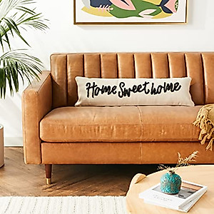 Mud Pie Sweet Home Knot Pillow, 1 Count (Pack of 1), White