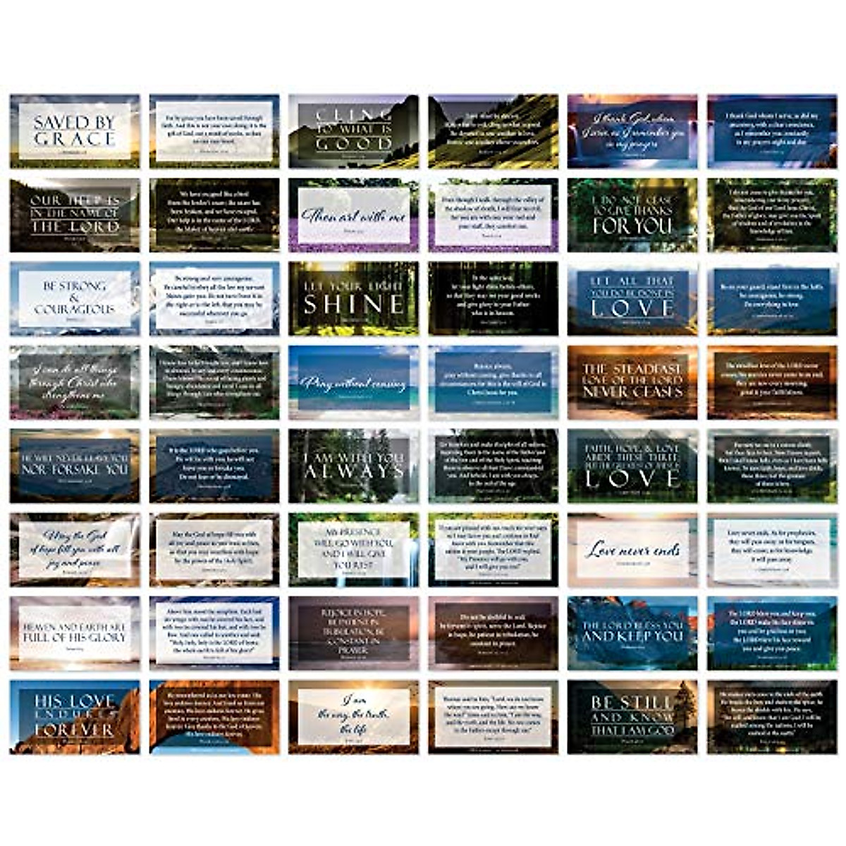JBH Creations Share a Verse Bible Cards with Full Scripture - Pack of 48
