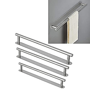 Bathroom Hardware Tower Bar, Stainless Steel Towel Rack, Rustproof Hand Towel Holder Wall Mounted Towel Single BarCloth Hanger for Bathroom Laundry Room(50cm)