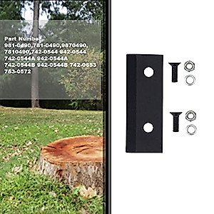 HandyTek 2 Pack 781-0490 & 981-0490 W/Fasteners Compatible with Troy-Bilt/MTD Craftsman Lawn Mower Fits 24A-030E799, 24A-060E711, 24A-060E766, CSV070, CSV206