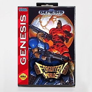 16 bit Sega MD game Cartridge with Retail box - Forgotten Worlds game card for Megadrive Genesis system