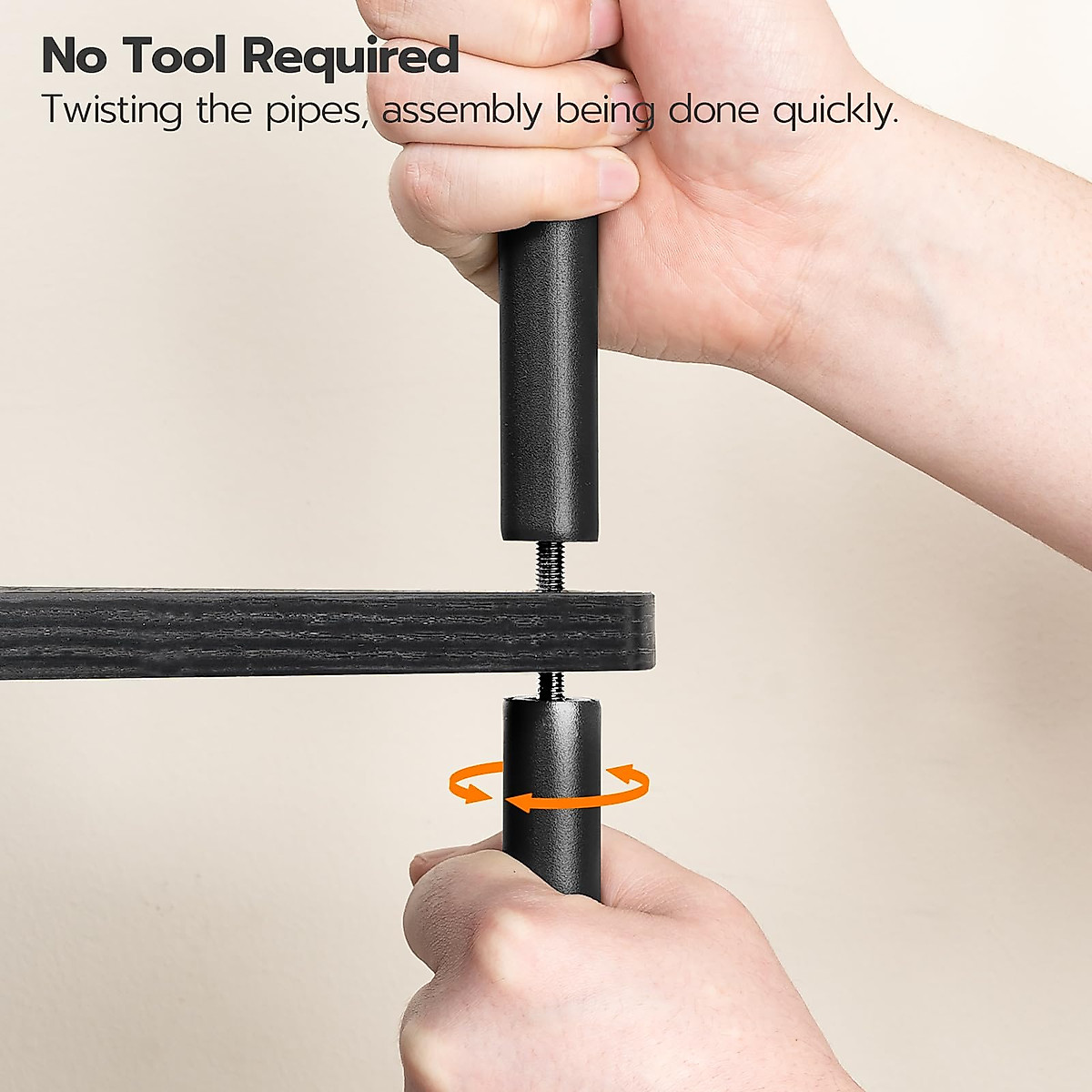 HOOBRO Corner Shelf Stand, Industrial 6-Tier Corner Bookshelf with Metal Frame,Corner Bookcase, Corner Plant Display Stand for Small Spaces, Living Room, Black BK36CJ01