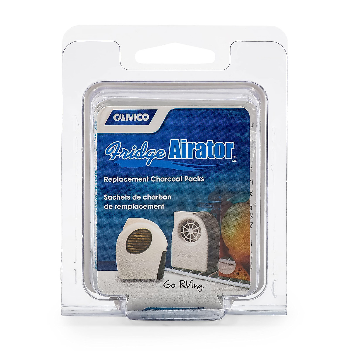 Camco Fridge Airator Replacement Charcoal Packs | Designed to Keep Food Fresher Longer | Help Eliminate Odors | (42093)