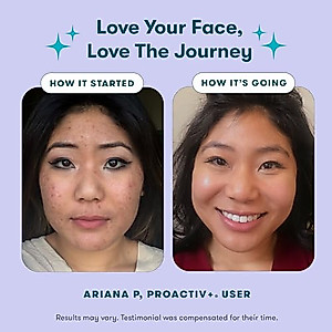 Proactiv+ 3 Step Advanced Skincare Acne Treatment - Benzoyl Peroxide Face Wash, Salicylic Acid Exfoliator for Face And Pore Minimizer - 30 Day Complete Acne Skin Care Kit