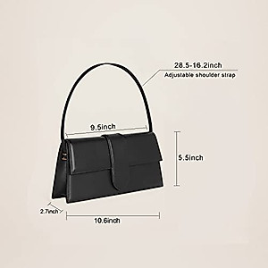 Shoulder Bags for Women, Square Hobo Tote Handbag Mini Clutch Purse Small Shoulder bag Cross Body Purse Handbag black