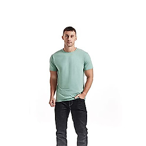 KLIEGOU Men's Crew Neck T Shirts - Casual Stylish Tees for Men 303 Light Green Large