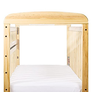 Child Craft Avery SafeAccess Portable Compact Wood Daycare Crib with Casters