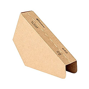 Restaurantware Bio Tek Kraft Paper Small Taco Holder - Greaseproof - 4" x 1 1/4" x 2 1/4" - 200 count box