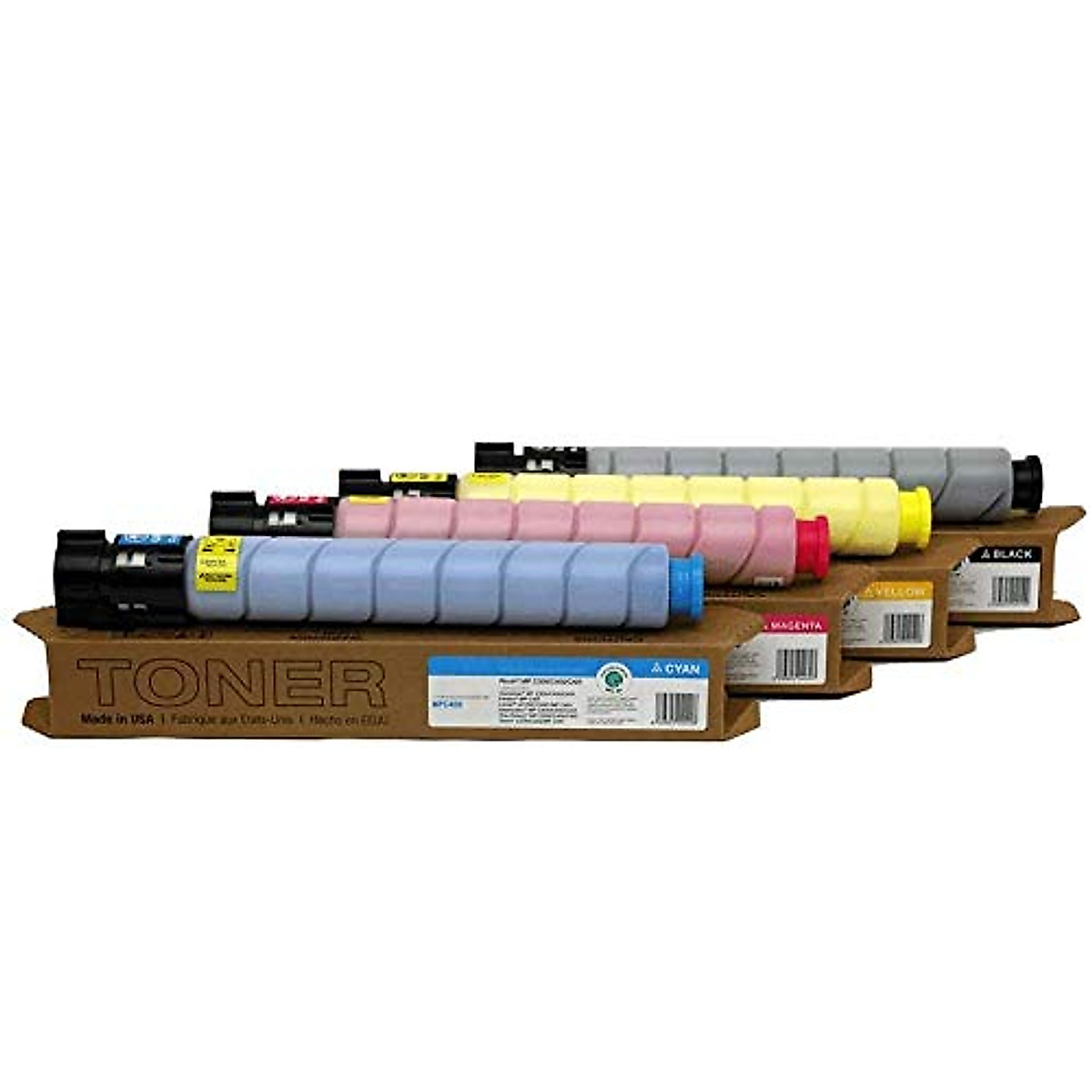 MADE IN USA TONER Compatible Replacement for Ricoh Aficio Savin MP C300, C400, MP C401 (Black, Cyan, Yellow, Magenta, 4 Pack)