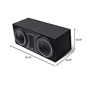 Rockford Fosgate Punch P1-2X10 Dual P1 10" Loaded Subwoofer Enclosure Ported