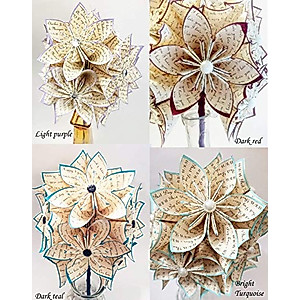 A Dozen "I Love You's" - 12 paper flowers, custom gift, 1st anniversary, gifts for her,bouquet, origami, red rose, made to order