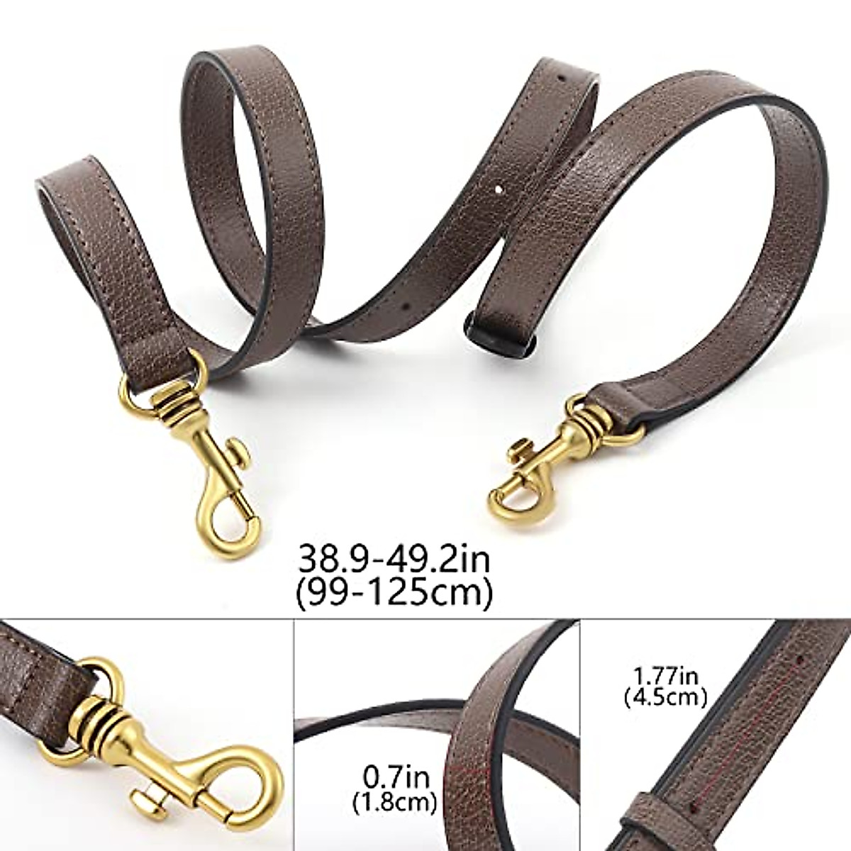 Retro Leather Shoulder Strap Crossbody Adjustable for Ophidia,Bamboo,Diana Junbo Series bags and Tote,Purse,Handbags Replacement Accessories