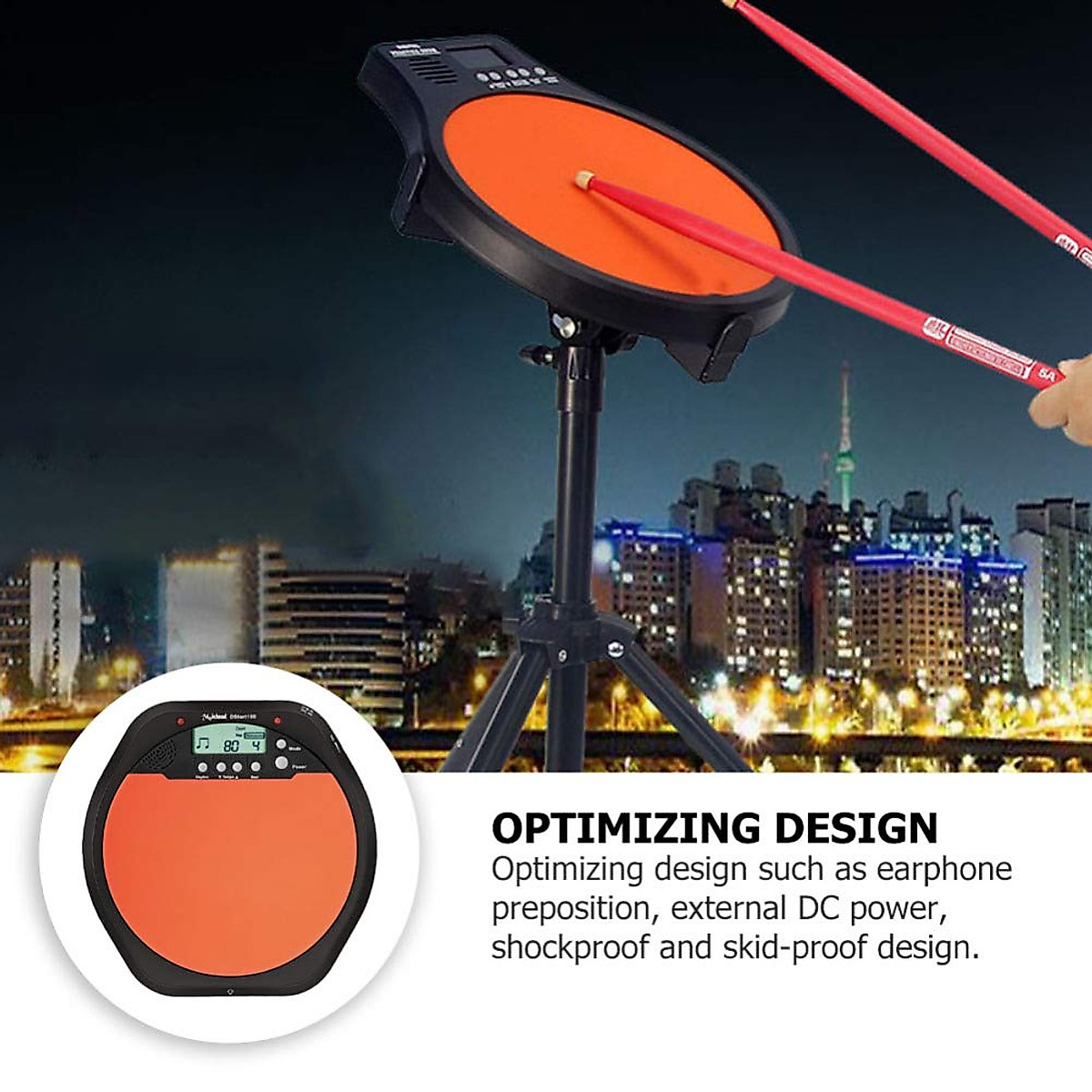 MILISTEN Digital Electronic Drummer Training Metronome Drum Pad for Kids Beginners