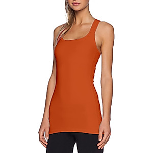 TAIPOVE Racerback Basic Cotton Long Tank Tops Sleeveless Yoga Gym Shirt for Women Layering Camisole Summer 3packs