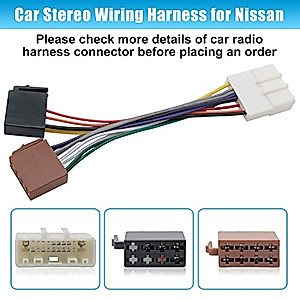 Car Radio Wire Harness Replacement for Nissan Altima Tiida Qashqai ISO Stereo CD DVD Power Speaker Adapter