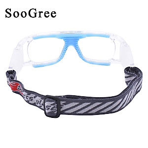 SooGree Sports Goggles for Basketball Soccer Football Protective Eyewear Goggles Eye Safety Glasses Anti Fog PC Lens for Men Adults (Blue)