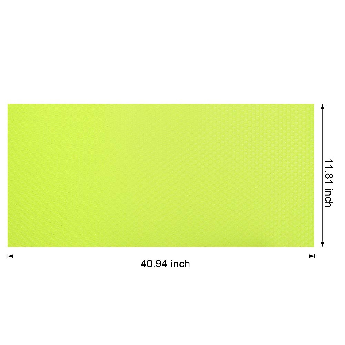 Emoly Rolls Premium Refrigerator Mats, Eva Shelf Liner for Kitchen Cabinet Non-Slip Mat Refrigerator Liners Cupboard Drawer Waterproof Pad Shoe Cabinet Dustproof Mat, 11.8 x 59 inches - Green