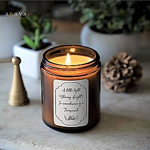 ARAVA in Loving Memory Candle | A Touching Sympathy Gift | Sympathy Gifts for Loss of Dad | Memorial Candle Bereavement Gift | Loss of Father Sympathy Gifts