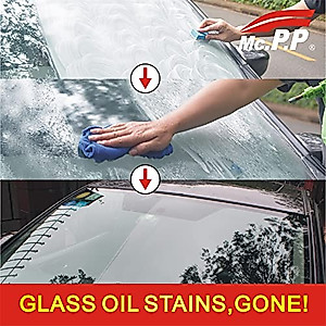 Car Glass Cleaner, Car Windshield Oil Film Cleaner, Glass Oil Film Removing Paste, Window Cleaner Glass Clear Car Paint Oil Film Remover, Glass Stripper Water Spot Remover Dirt Cleaning Cream (2)