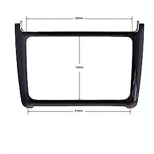 Meimeier 2 DIN Piano Black Car Refitting DVD Frame DVD Panel Dash Kit Radio Frame for Volkswagen Polo
