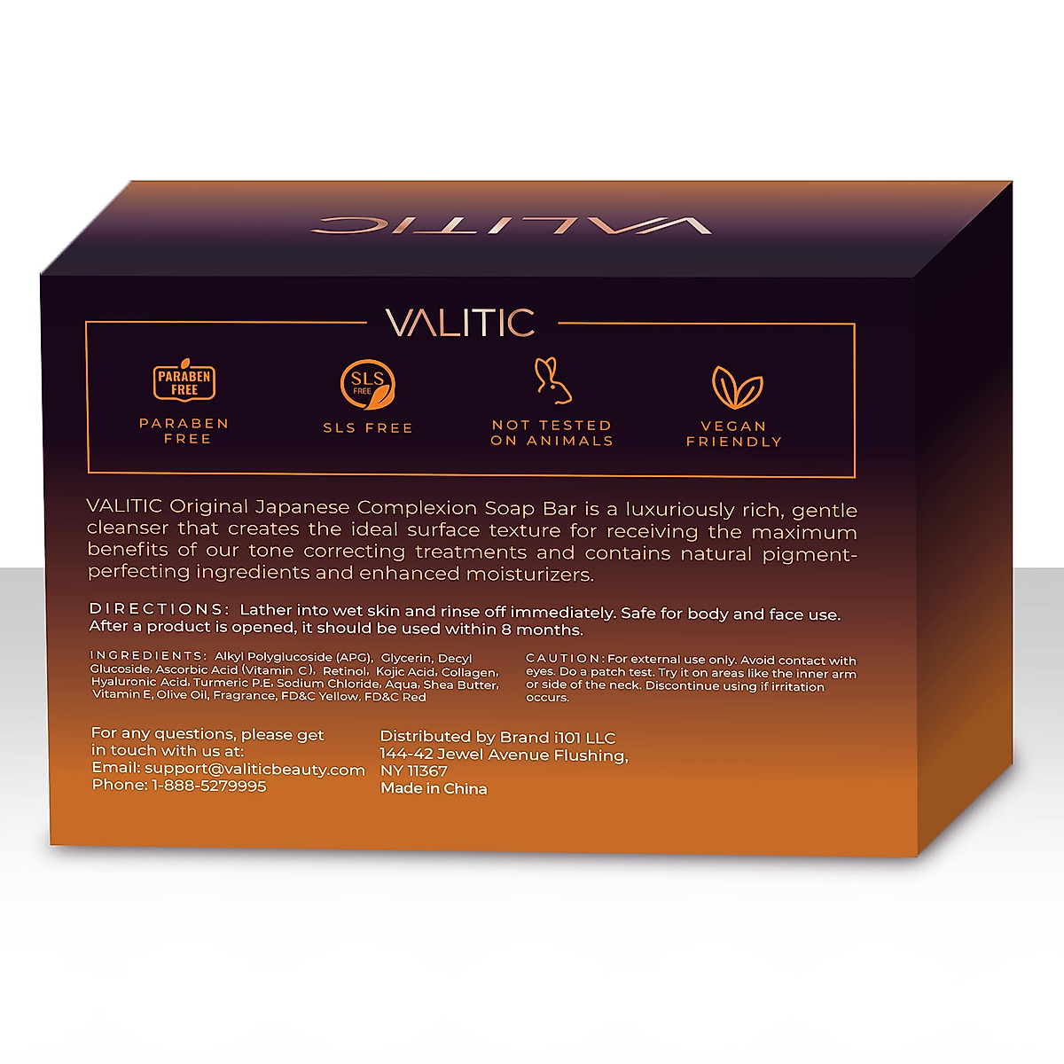 VALITIC Kojic Acid Dark Spot Remover Soap Bar with Vitamin C,Retinol,Collagen,Turmeric - Original Japanese Complex Hyaluronic Acid,E,Shea Butter,Castile Oil (2 Pack) With Holder,Pack of 3,3.5 ounces