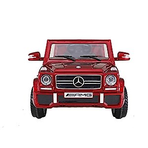 Kids Ride on Powered Car Licensed Mercedes-Benz 12V Remote Controller, mp3 Player /USB/TF Cards Bluetooth Foot pendal for Ages 3 up-Red