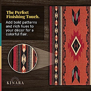 Kinara Cibola Area Rug – Southwestern Native American Design – Beautiful and Unique Pattern – Fine Weaving and Quality Material for Everyday Use – Non-Skid – 3x2 feet.
