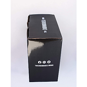 THE DUMBBELL MUG,Ceramic, Look Like a Beauty Train Like a Beast