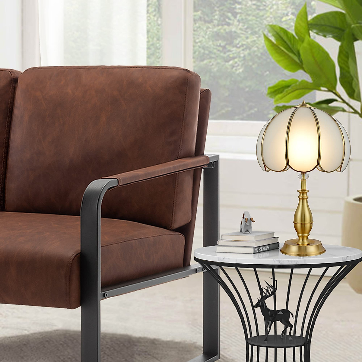 HAOBO Home Loveseat Couch Bench Settee for Living Room, Upholstered Small Sofa Couch PU Leather Banquette Lounge Bench for Dining Room Bedroom Funiture