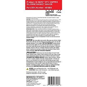 Loctite 37466 RTV Silicone 5920 High Performance Copper. 80ml.