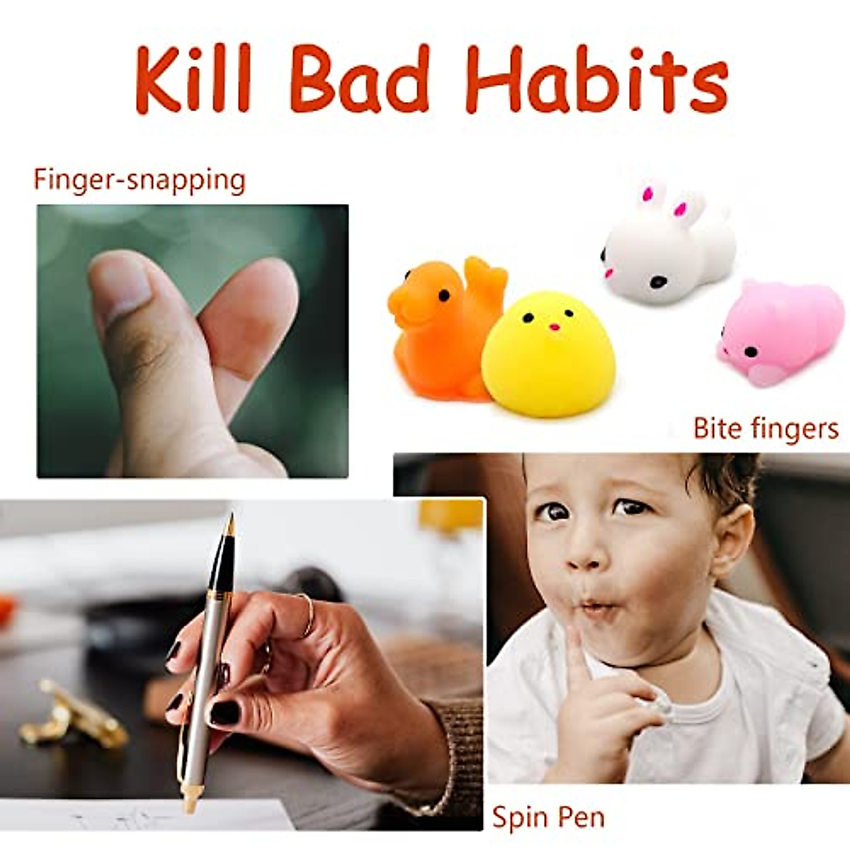 LENYOQIN 100 Pcs Kawaii Squishies, Mochi Squishy Toys for Kids Party Favors, Mini Sensory Stress Relief Toys, Goodie Bags Novelty Toy, Classroom Prizes, Birthday Gift, Christmas Stocking, Xmas Gifts (Random)