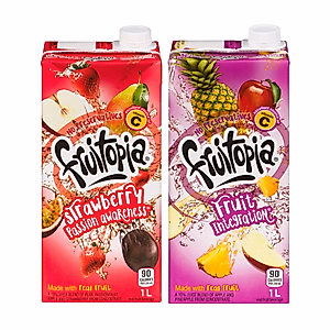 Fruitopia Strawberry Passion Awareness & Fruit Integration Juice, 1L/33fl.oz (Pack of 2) Shipped from Canada