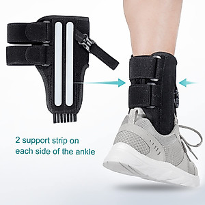 Foot Drop Brace for Walking Lifting Shoes, Drop Foot AFO Brace Help Raise Shoes, Foot Up Splint for Ankle, Improved Walking Gait, Prevent Falls and Injuries, for Left and Right Foot,Fits Women and Men
