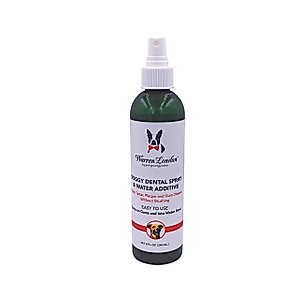Warren London Doggy Dental- Dog Breath Freshener Spray & Pet Water Additive- Made in USA- 8oz