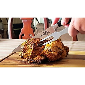 KUMA Multi Purpose Chefs Knife - Pro Bolster Edition - 8 Inch Blade for Carving, Slicing & Chopping - Great Ergonomic Handle - Professional Kitchen Knives