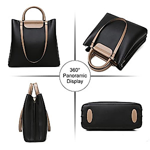 JESSWOKO Retro Two Ways Top Handle Shoulder Bag Large Capacity Fashion Totes Purse Handbag Crossbody Hobo Bags Tote for Women