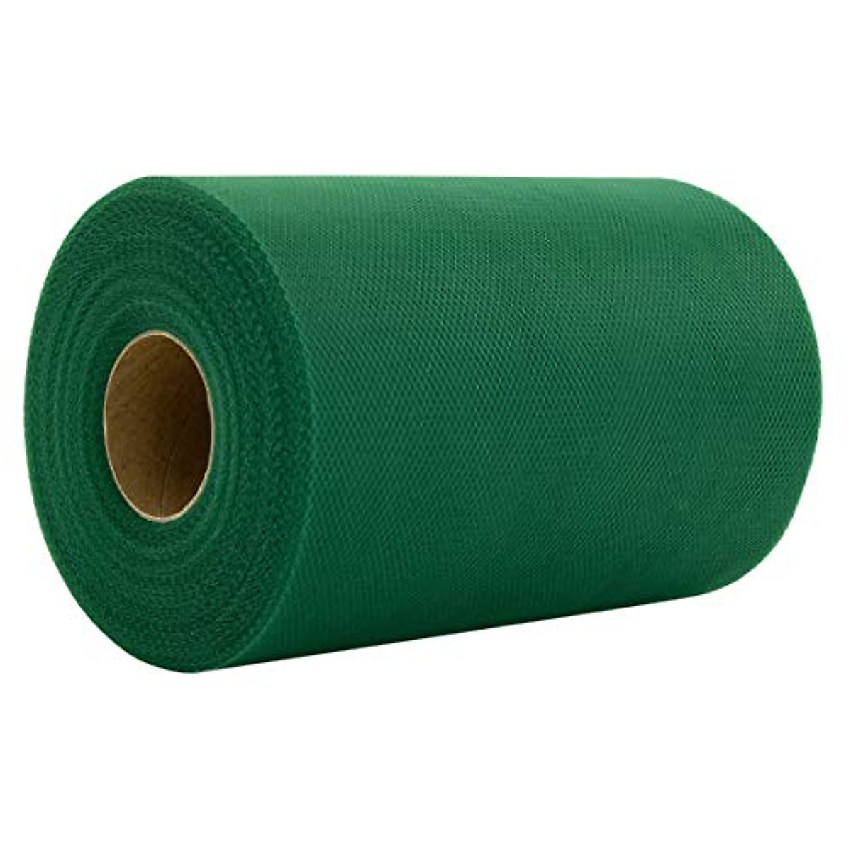 Tulle Fabric Roll | 6” by 100 Yards | Polyester Spool for Crafts Decorations Tutu Weddings Costumes Skirts Parties and More – by Craft Forge (Hunter Green)