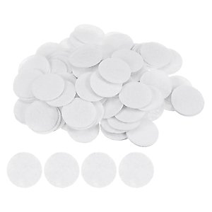HARFINGTON 600pcs Round Felt Circles, 25mm 1" Pre Cut Felt Craft Pads Non-Woven Mini Felt Fabric Circles for DIY Sewing Handcraft Cut Projects Craft Finishing, White