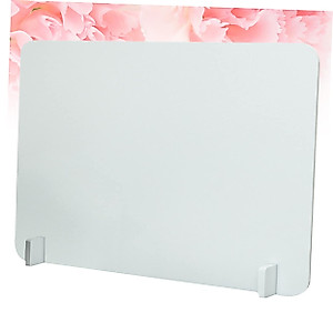 COOPHYA Desk Dividers for Students Privacy Table Desk Shelf Desk Table Divider Panels Desk Separator Panel Acrylic Desk Panels Privacy Desk Divider Splatter Guard Oven White Frosted Office