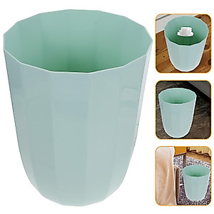 Zerodeko Plastic Trash Can, Open-Top, Green, 12-Inch Diameter, 6-Inch Height, 3.5-Gallon Capacity